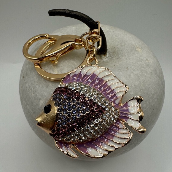 Accessories | Big Sparkly Tropical Fish Keychain | Poshmark